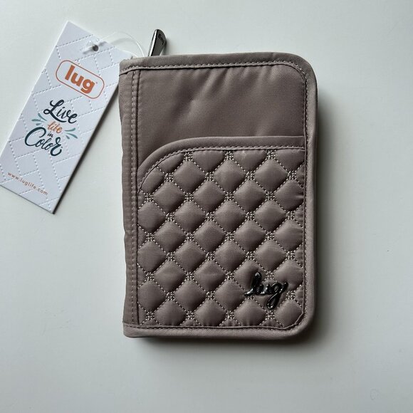 lug | Bags | Lug Pilot Rfid Passport Wallet Sand Taupe Beige Nwt | Poshmark